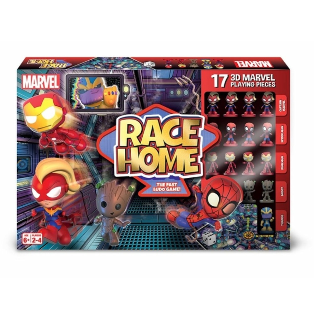 New Marvel MARVEL RACE HOME THE FAST LUDO BOARD GAME - Own4Less